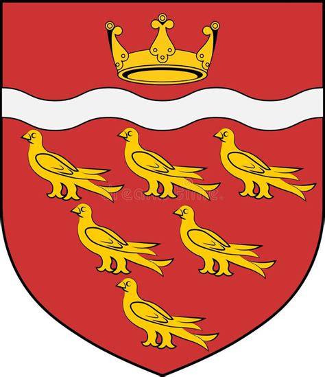 Coat Of Arms Of East Sussex In England Stock Vector Illustration Of