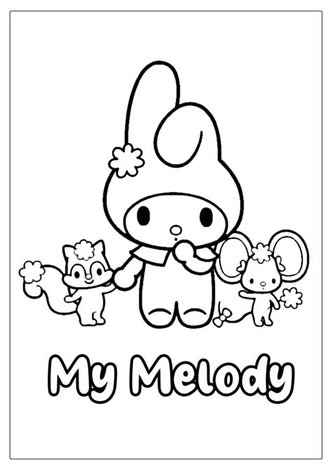 무료도안 산리오 마이멜로디 색칠공부 도안 모음 네이버 블로그