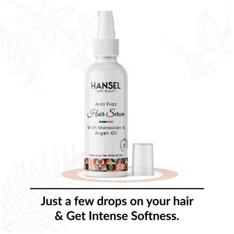 Hansel Anti Frizz Hair Serum Bottle Packaging Size 50ml At Rs 190