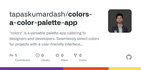 Github Tapaskumardashcolors A Color Palette App Colors Is A Versatile Palette App Catering