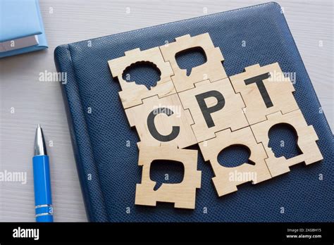 Puzzle Pieces With Abbreviation Cpt Cognitive Processing Therapy Stock