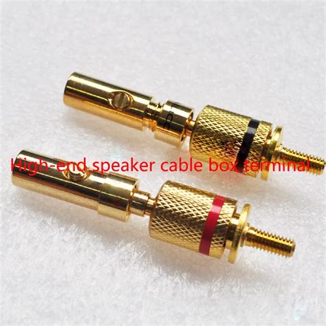 4pcs Lot High End Speaker Cable Box Terminal Block Speaker Terminal