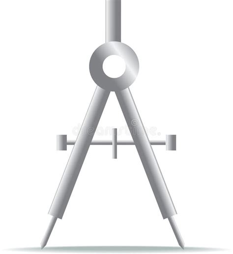 Drafting Compass Drawing Plan Design Circle Stock Vector Illustration