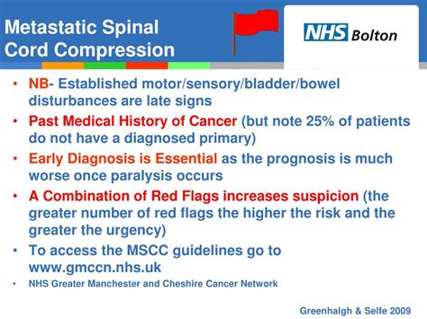 Ppt Identifying Spinal Cord Compression Key Red Flags Powerpoint