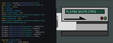 Card Swipe Mini Game Using Javascript And Css