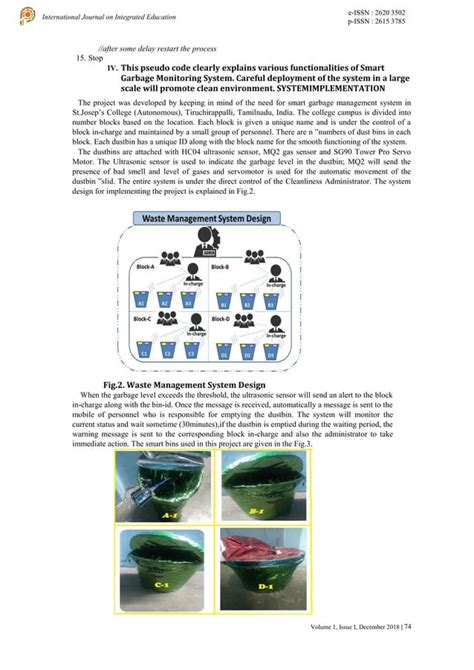 smart garbage monitoring system pdf