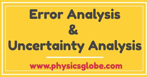Error And Uncertainty Analysis Explanation Solved Examples And