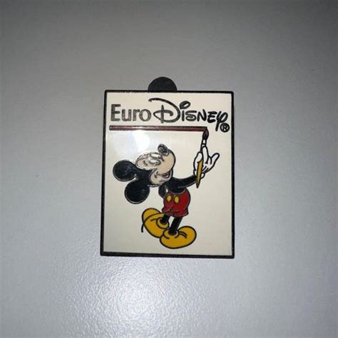 Disney Eurodisney Mickey Mouse Rectangle Pin Grailed