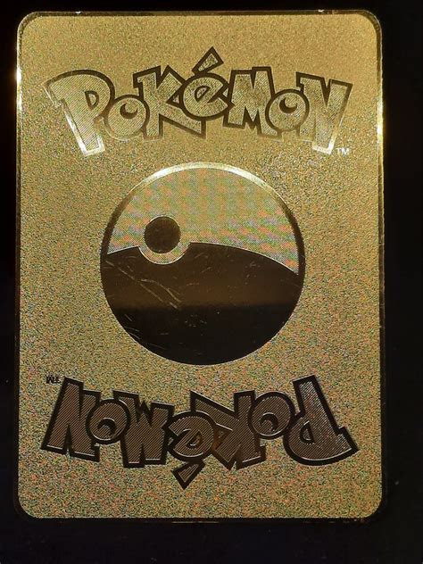 Lapras Vmax Shiny Gold Metal Pokemon Card Etsy