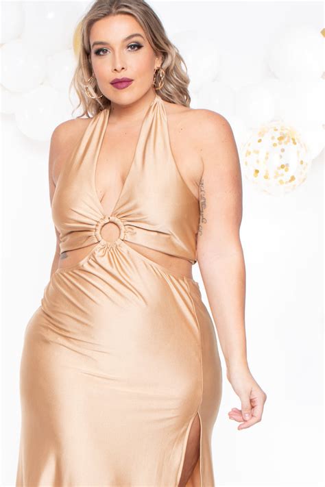 Buy Fashion And Surprise Ts Curvy Sense Plus Size Parisa Halter