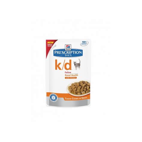 Hill's Prescription Diet k/d Feline Sachet™ - Pouch meals for cats with ...