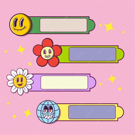 Premium Vector Cute Cartoon Text Box With Cute Character