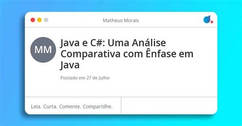 Java e C Uma Análise Comparativa Ênfase em Java