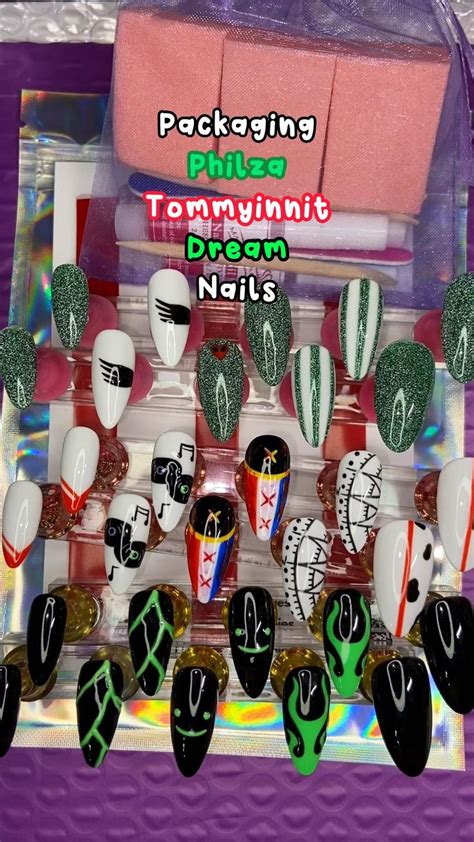 Philza Tommyinnit And Dream Dsmp Nails Dream Nails Nails Fanatics