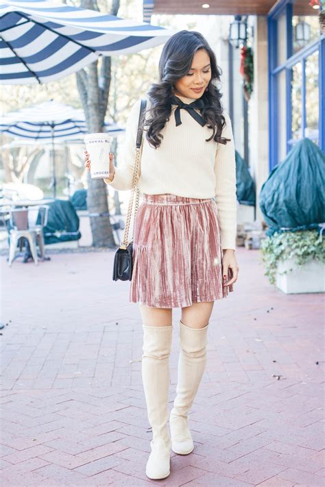 Velvet Spotlight Easy To Style Crushed Velvet Mini Skirt Color And Chic