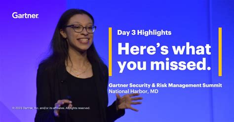 Gartner Security And Risk Management Summit 2023 National Harbor Day 3