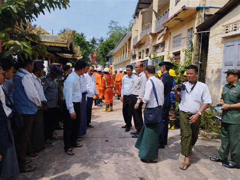 ငလျင်လှုပ်ခတ်မှုကြောင့် ထိခိုက်ပျက်စီးခဲ့သည့် နေရာများသို့ ဧရာဝတီတိုင