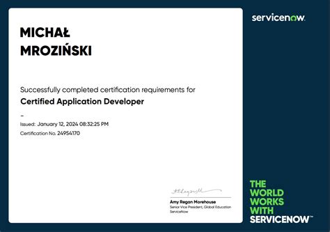 Michał Mroziński On Linkedin Certified Application Developer