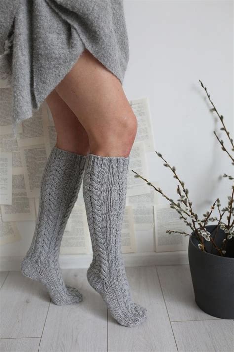 Long Wool Stockings Merino Wool Socks Soft Knitted Merino Wool