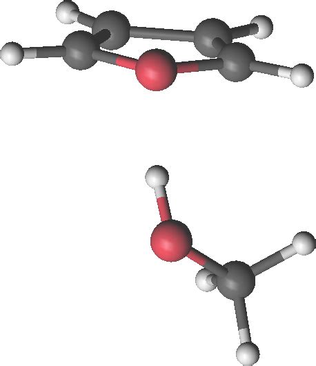 Movement Of Methanol Relative To Furan Interpolated In Z Matrix Download Scientific Diagram