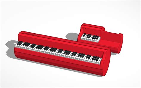 3d Design Piano Container Tinkercad