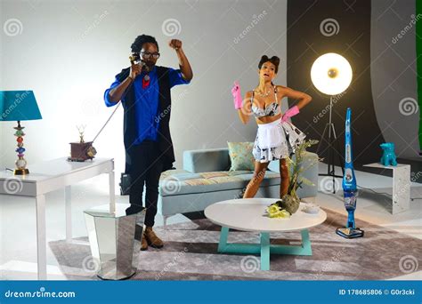 Maid Boss On The Phone Vintage Decor Editorial Photo Image Of