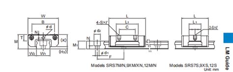 THK SRS XGS Linear Guide Precise Linear Guide Bearing Linear Guide Rail Linear Slide Rail