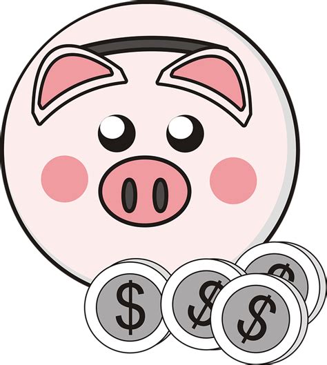 กระปุกออมสิน หมูน้อย เหรียญ ภาพฟรีบน Pixabay