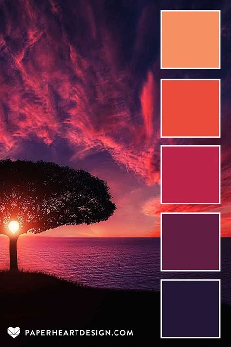 Color Palette Viva Magenta Pantone 2023 Color Of The Year — Paper