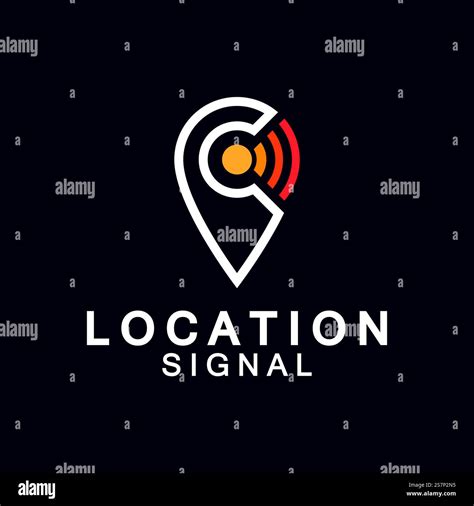 Pointer Map With Wifi Internet Signal Location Connection Icons Logo