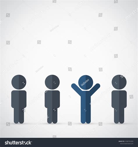 Think Differently Being Different Move Success Stock Vector Royalty