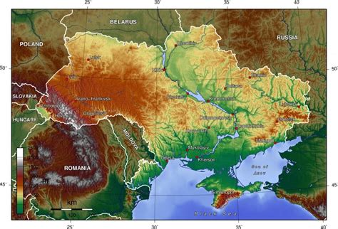 Ukraina Mapa Mapy Ukrainy Travelin