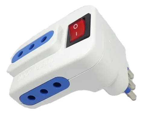 Adaptador Triple Enchufe Con Switch 10a 250v 1500w Mercadolibre