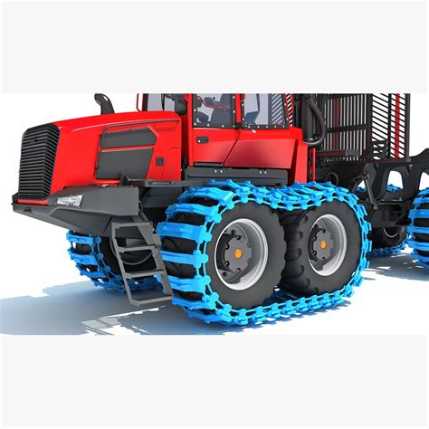 Logging Forwarder With Crane Arm 3d Model Download Tractor On