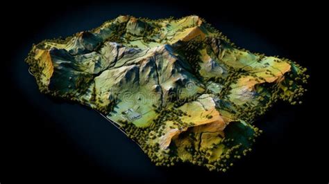 Dem Digital Elevation Model Gis Lidar Product Made After Proccesing