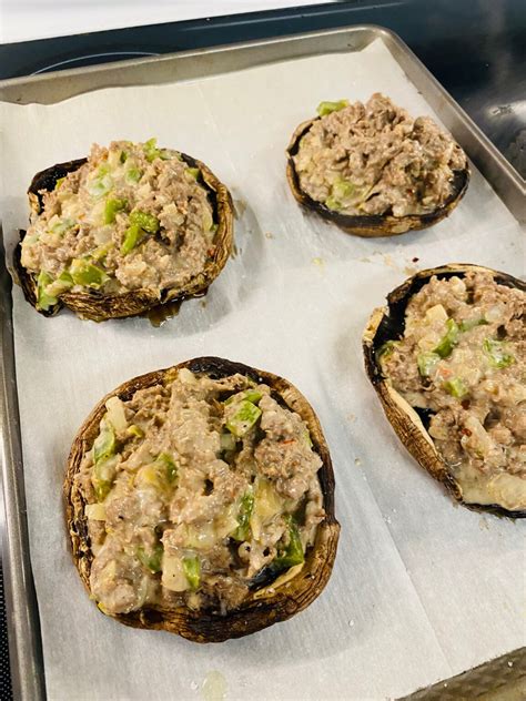 Philly Cheesesteak Stuffed Mushrooms Cooks Well With Others