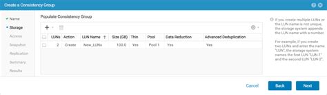 creating a data reduction enabled storage resource dell unity data