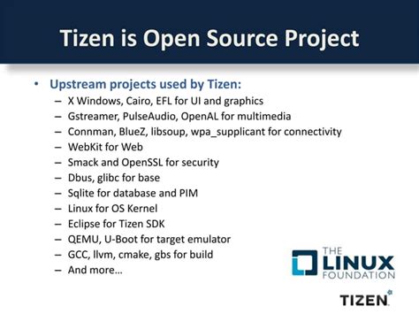 Tizen Introduction And Architecture Ppt