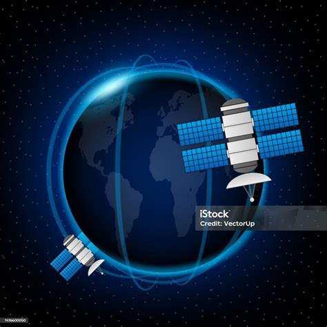 Satellites Artificiels Gps Communication Concept De Navigation