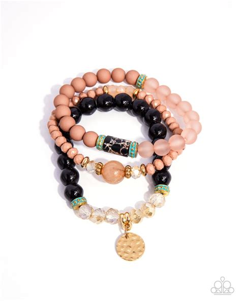 Paparazzi Bracelet ~ Sunset Sass Black Paparazzi Jewelry Online
