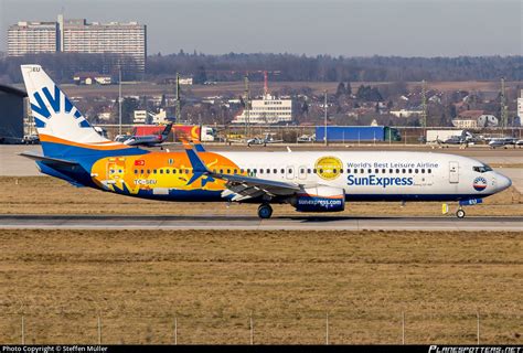 TC SEU SunExpress Boeing 737 8HC WL Photo by Steffen Müller ID