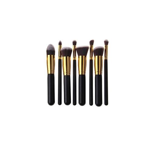 Set De 8 Brochas De Maquillaje Kabuki Negras Sears