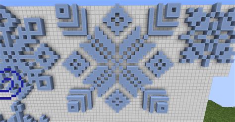 Set Of 8 Snowflakes Minecraft Map