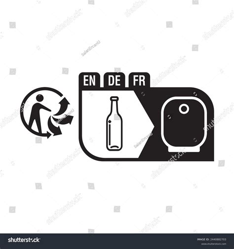 Triman Logo Cosmetic Consumer Products Labelling Stock Vector Royalty