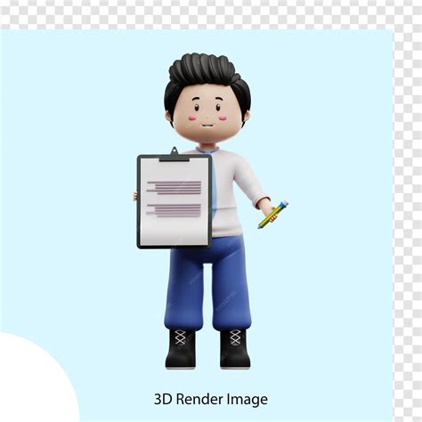 Premium Psd Male Student Holding Assignment Board 3d Rendering Premium Psd Male Student Holding Assignment Board 3d Rendering