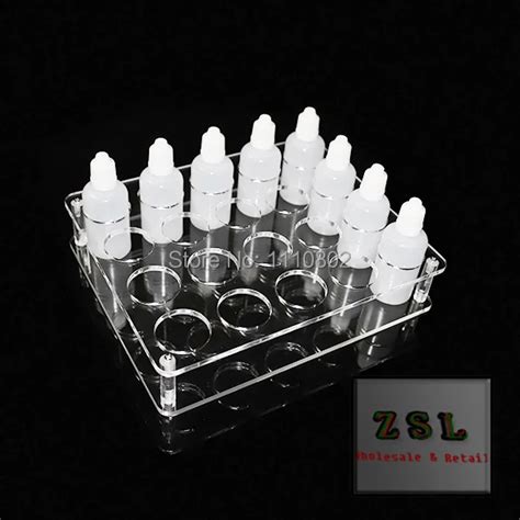 36mm Diameter 50ml Bottle Display Holder 20 Holes Acrylic Display Stand