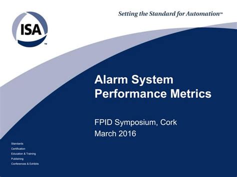 alarm system performance metrics kim van camp pdf