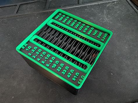 Gridfinity Ridge Style Resistor Bin By Toastedrice Makerworld Download