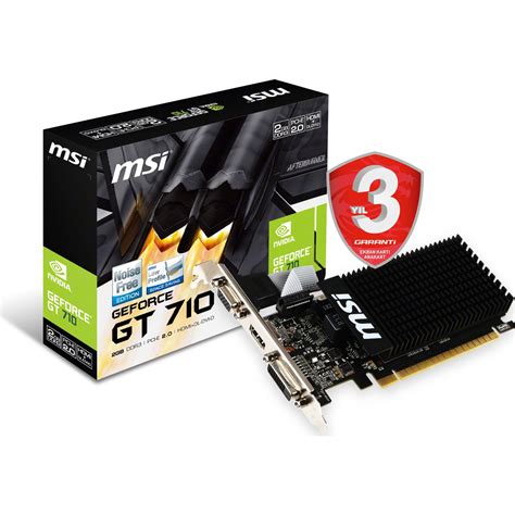 MSI NVIDIA GeForce GT 710 2GD3 LP 2GB 64 bit DDR3 DX(12) Fiyatı