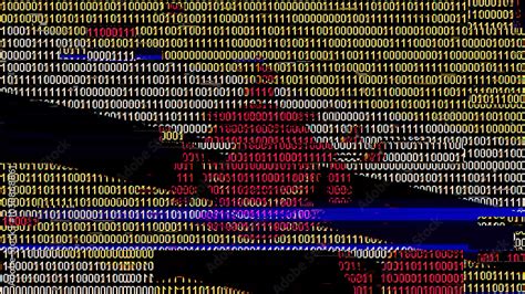 Binary Code On Flag Of Brunei Program Source Code Or Hacker Concept On